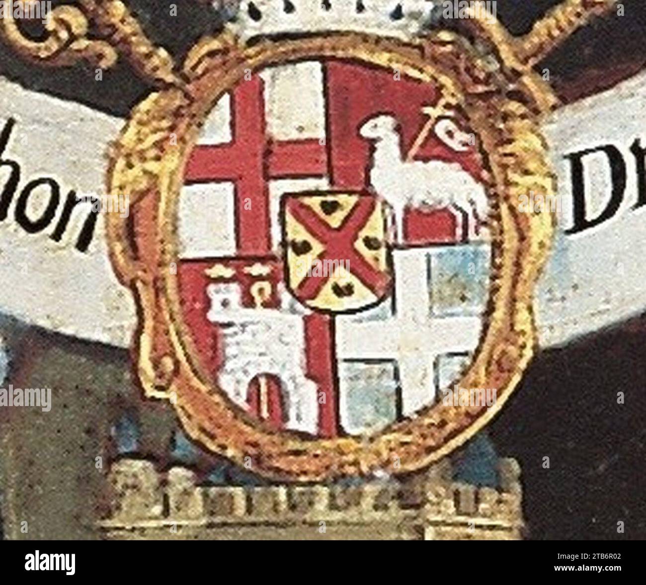 Wappen Johann Hugo von Orsbeck aus Claudius Markar Trebeta-Legende 1684 ...