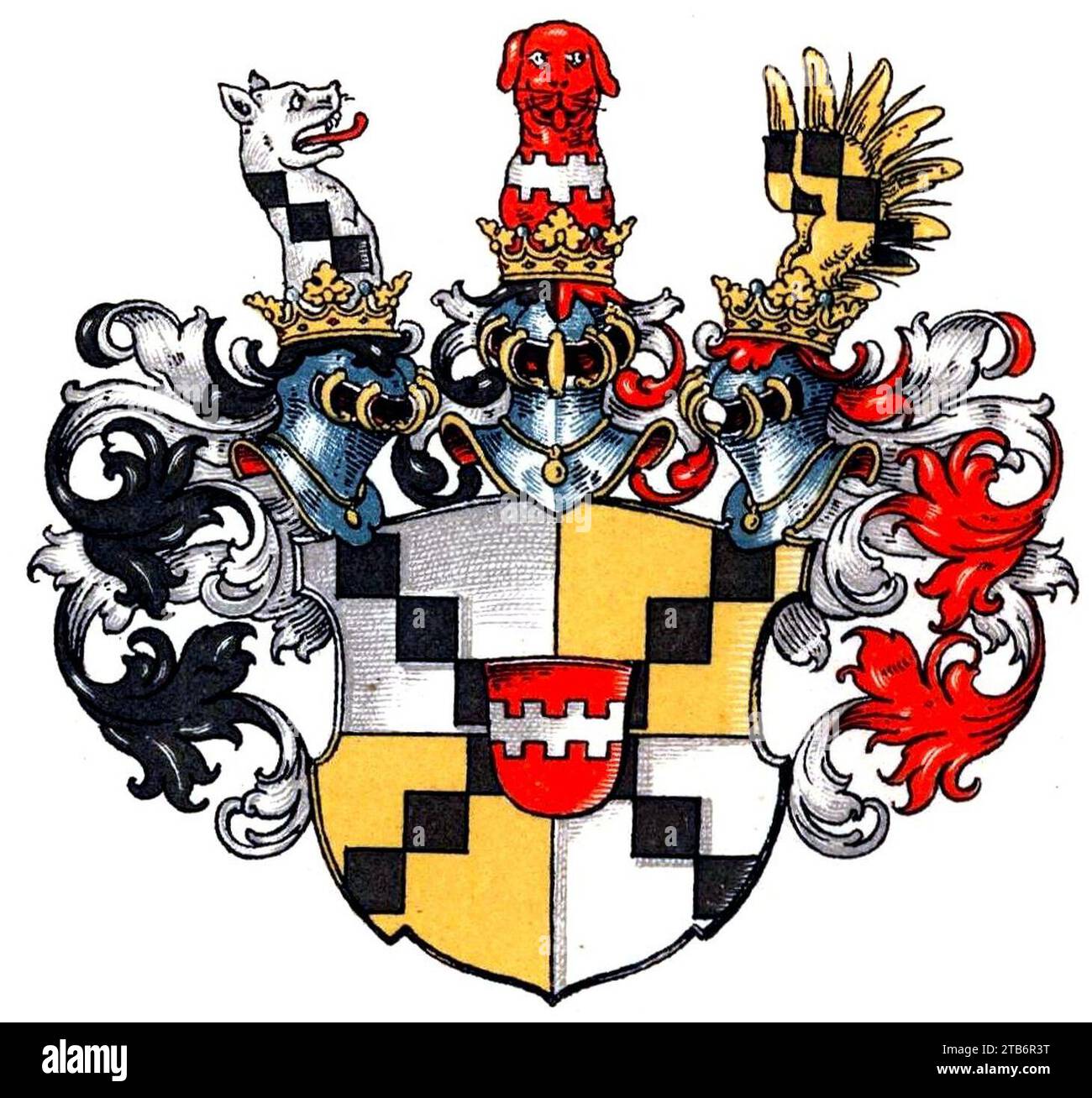 Wappen Nesselrode-Reichenstein Spießen T239 Stock Photo - Alamy