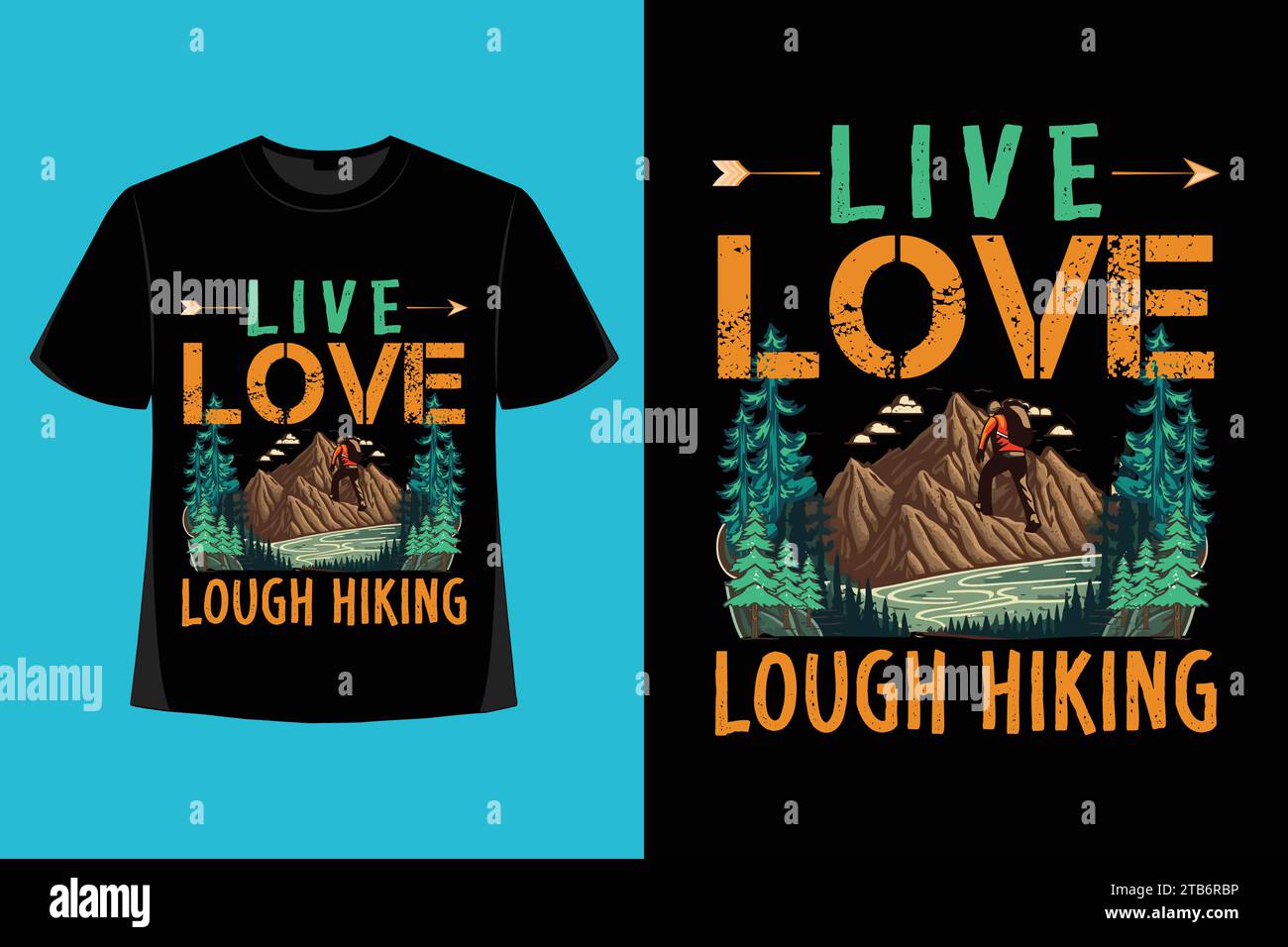 Hiking t-shirt design, Vintage mountain lettering, adventure t-shirts ...