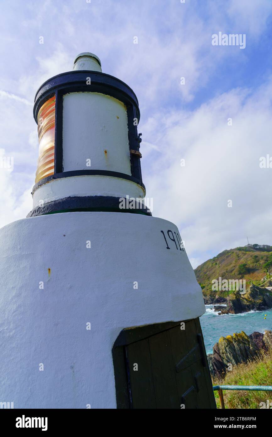 View of the Spy House Point Lighthouse (number marks the building year ...