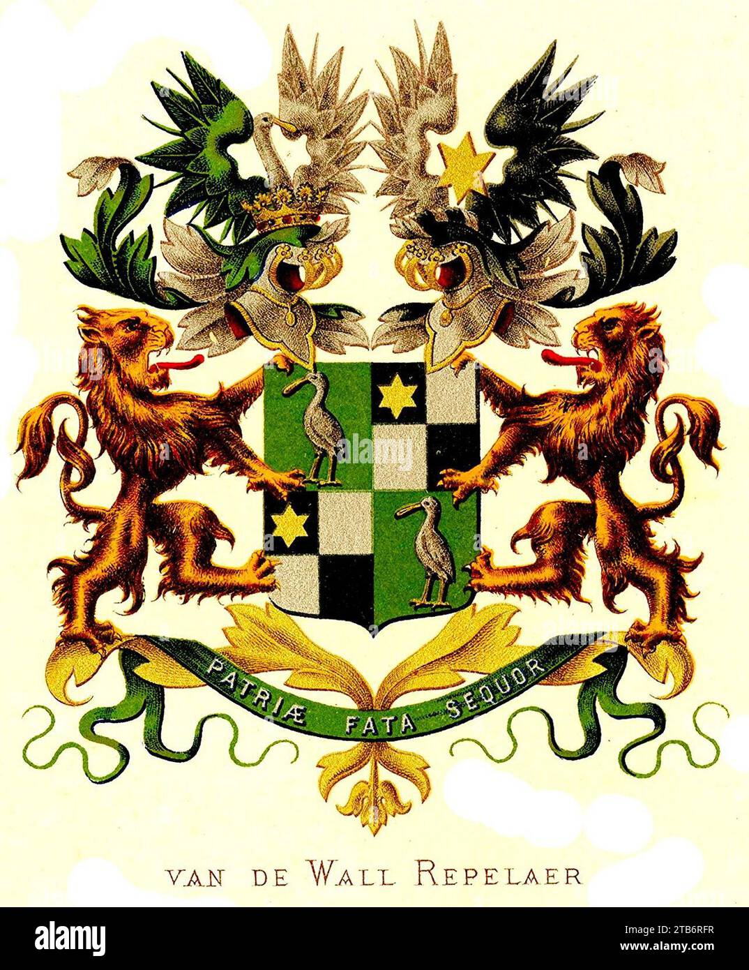 Wappen van de Wall Repelaer Stock Photo - Alamy