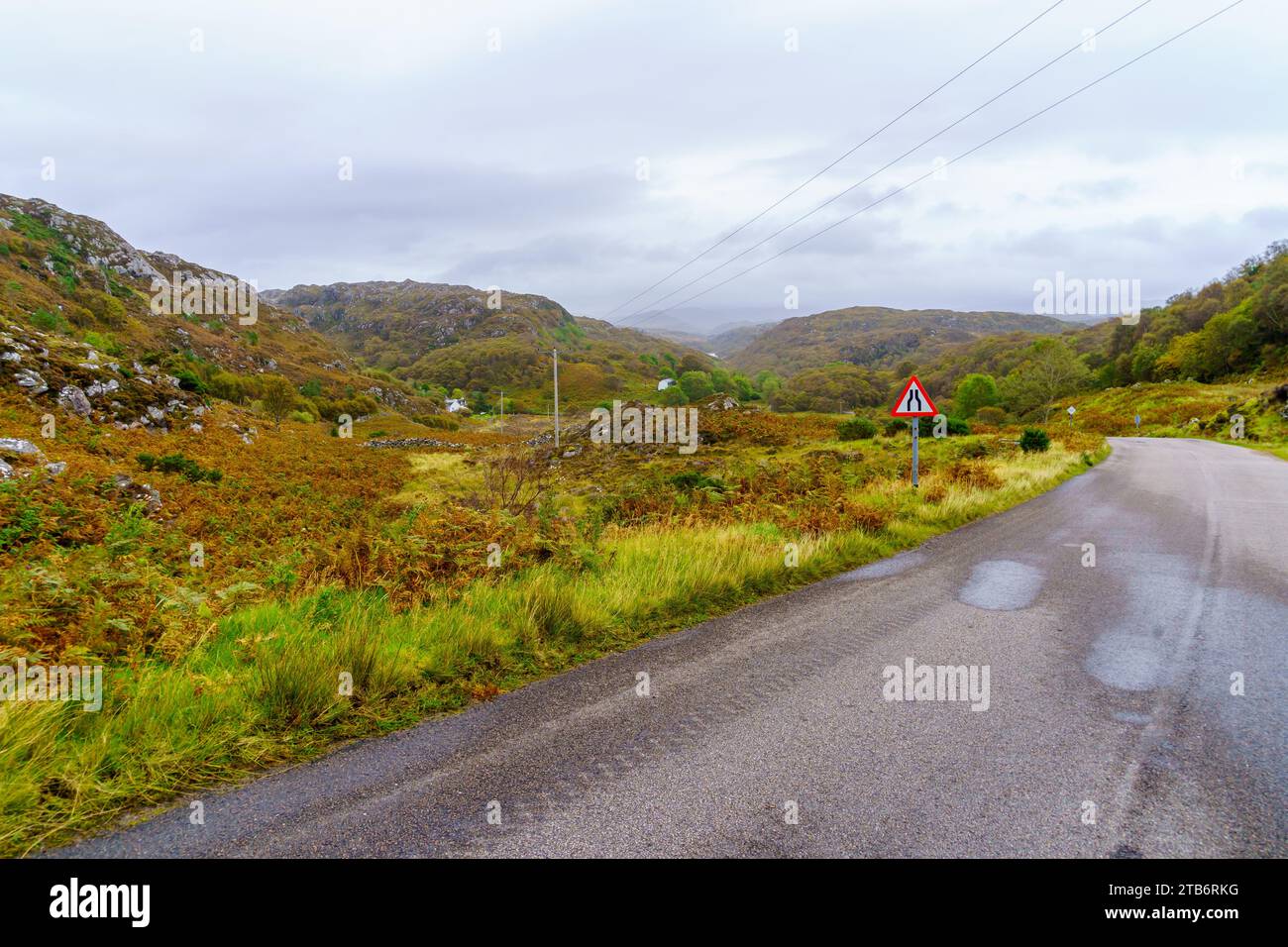 View of Loch Assynt landscape, in the Highlands, Scotland, UK Stock ...
