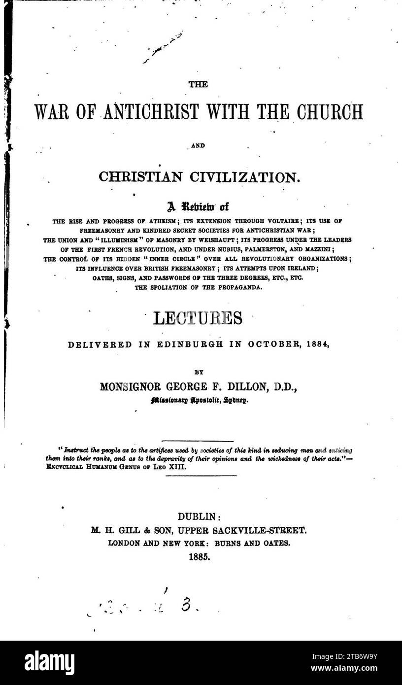 War of Anti-Christ with the Church and Christian Civilization Stock ...