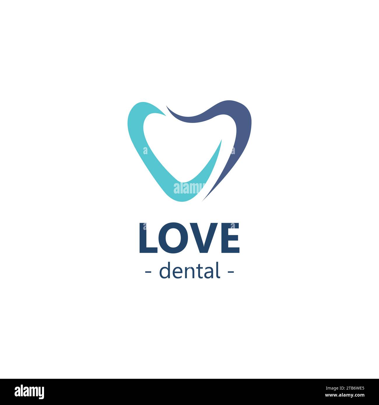Love Dental logo Simple. Health Deantal Care Logo Stock Vector Image ...