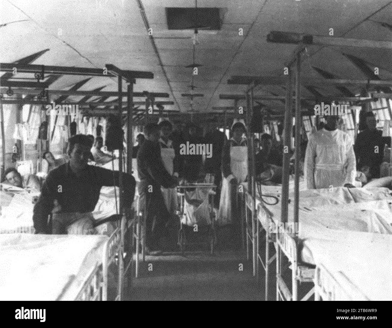 Ward of Evacuation Hospital No 20 showing Balkan frames Stock Photo - Alamy
