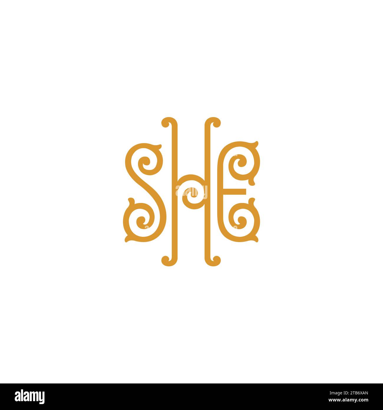 She Initial Logo Design. She Icon Stock Vector Image & Art - Alamy