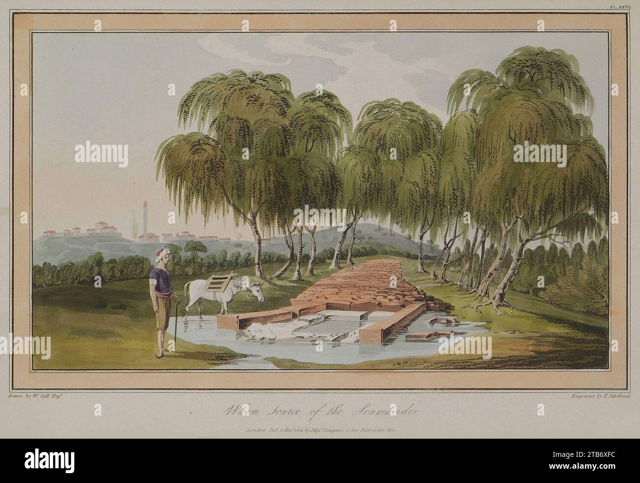 Warm source of the Scamander - Gell William Sir - 1804 Stock Photo - Alamy