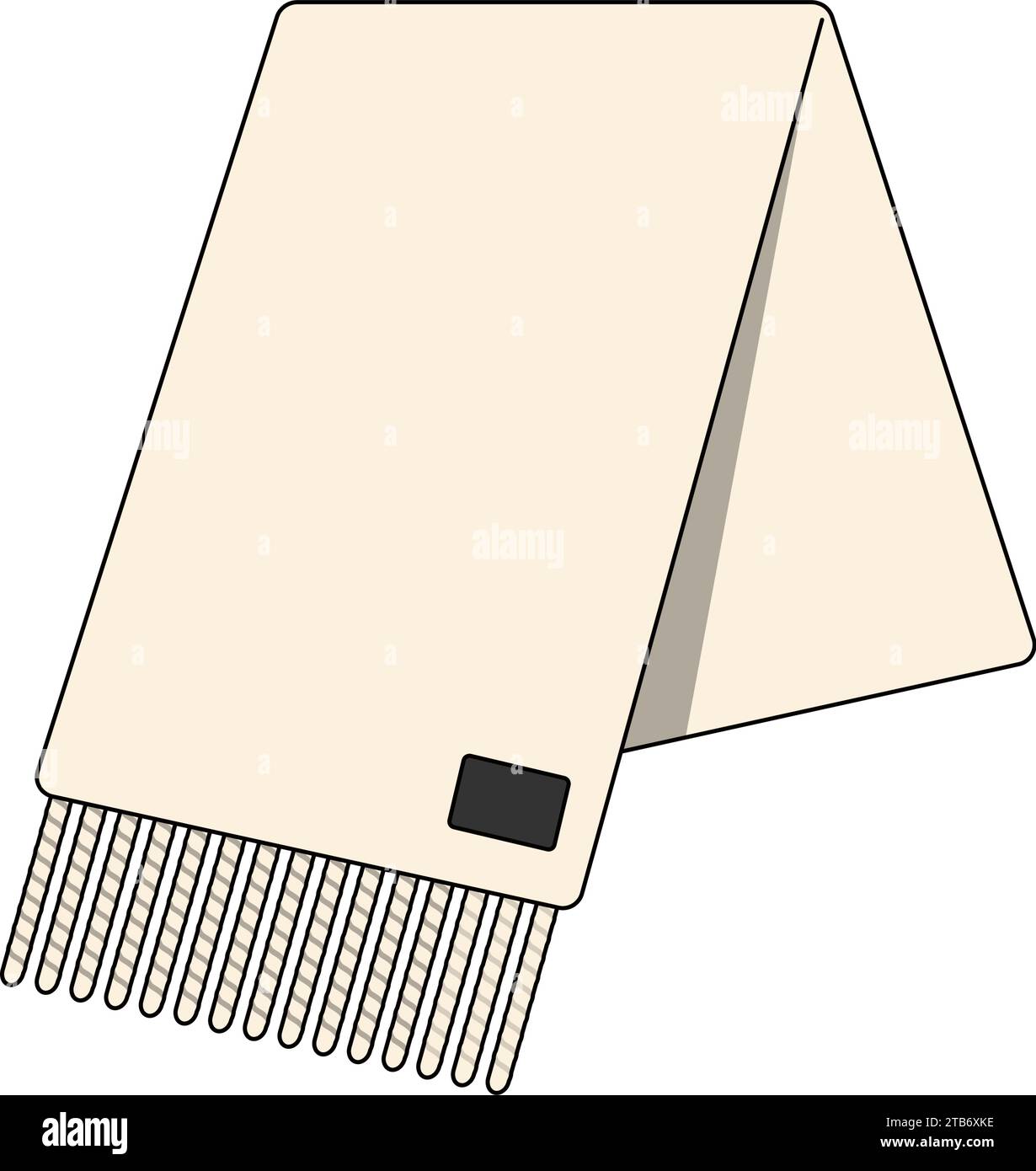 Scarf (muffler) vector template illustration Stock Vector Image & Art ...