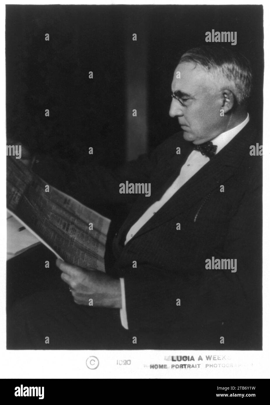 Warren Gamaliel Harding, three-quarters length portrait, seated ...