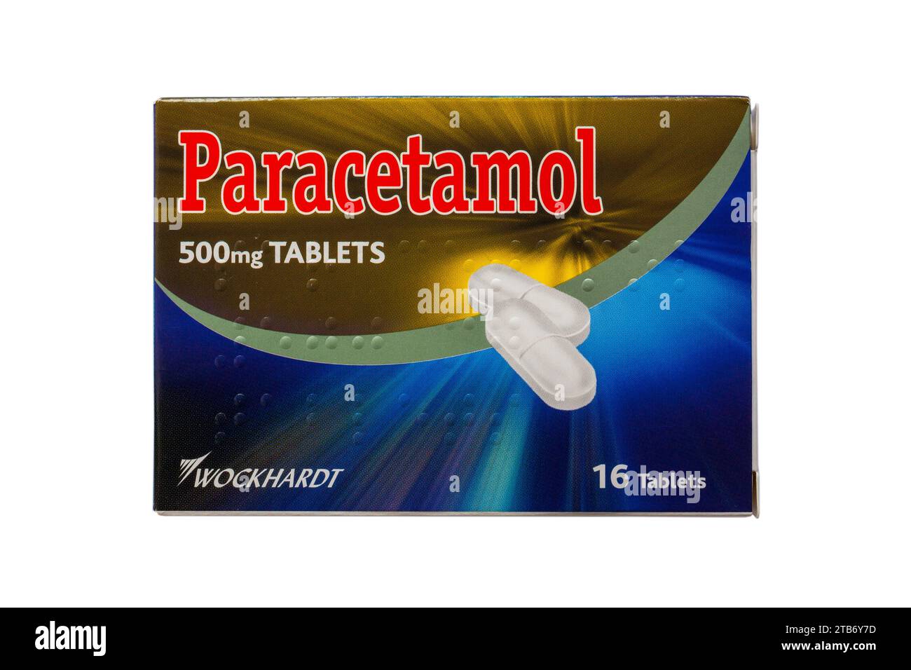 Pack of Wockhardt Paracetamol 500mg tablets isolated on white ...