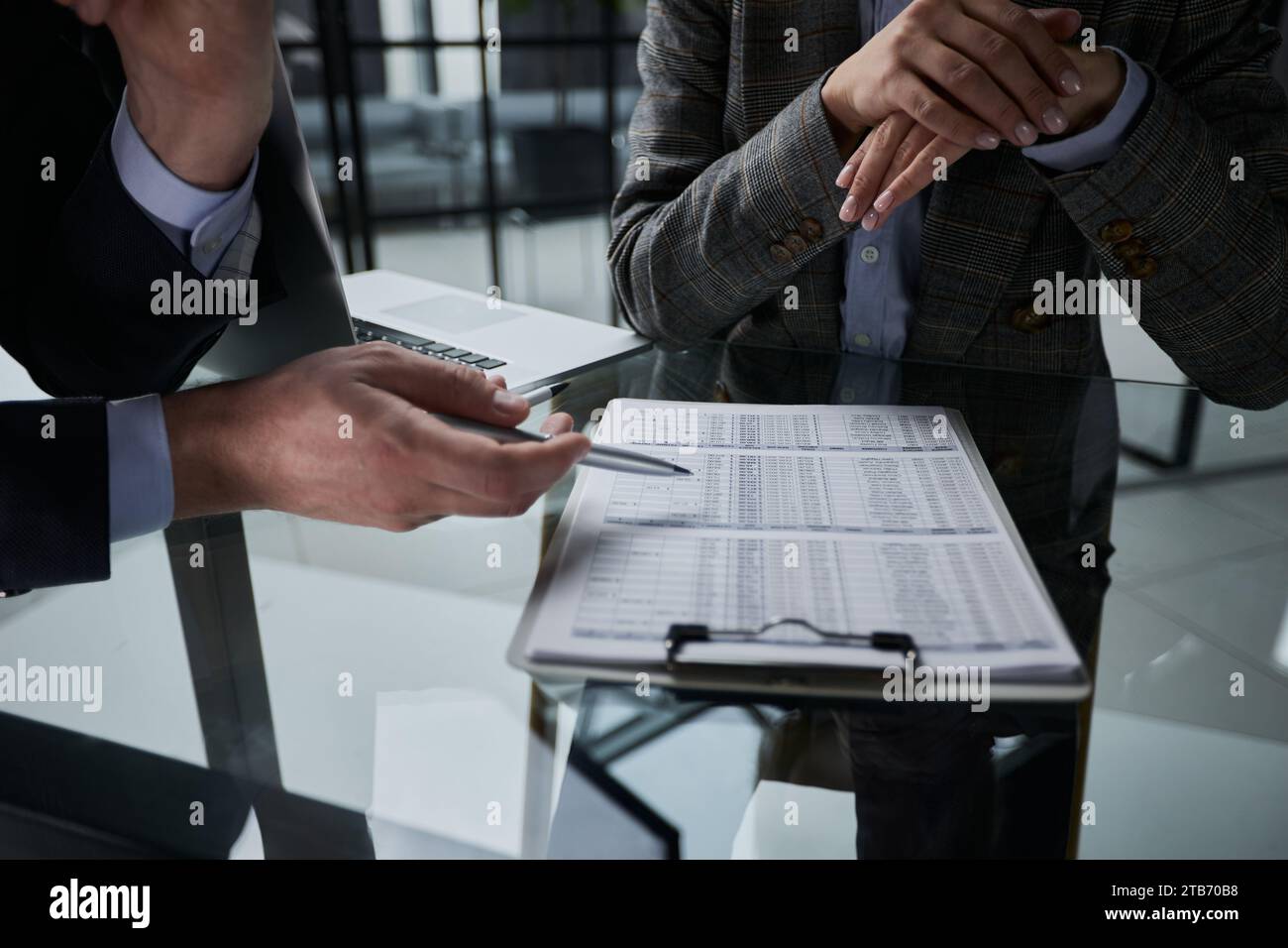 completing a business company personal information checklist form Stock ...