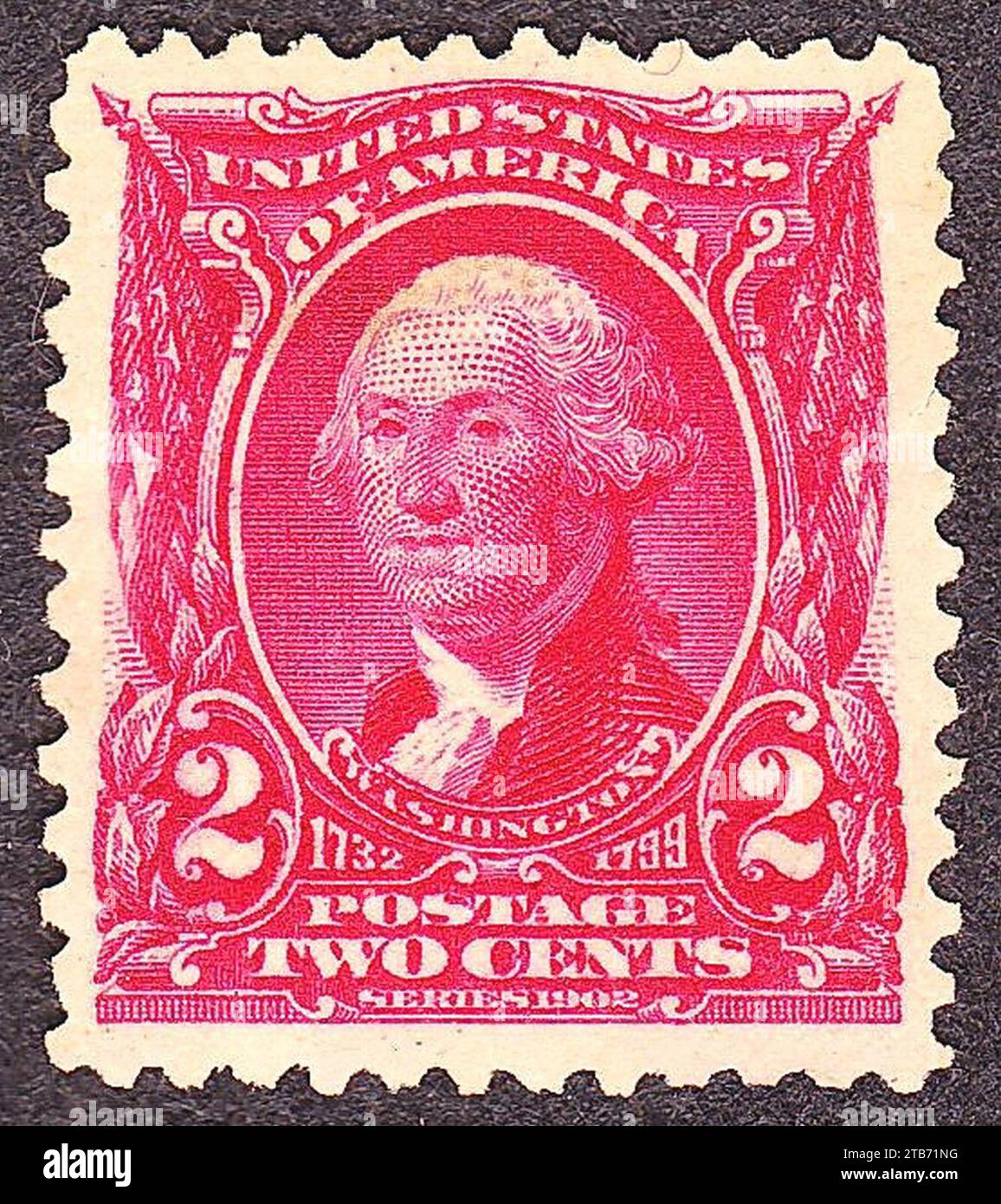 Washington 2c 1903 issue Stock Photo - Alamy
