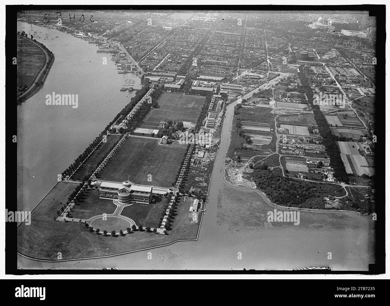 WASHINGTON BARRACKS. VIEW FROM AIR Stock Photo - Alamy
