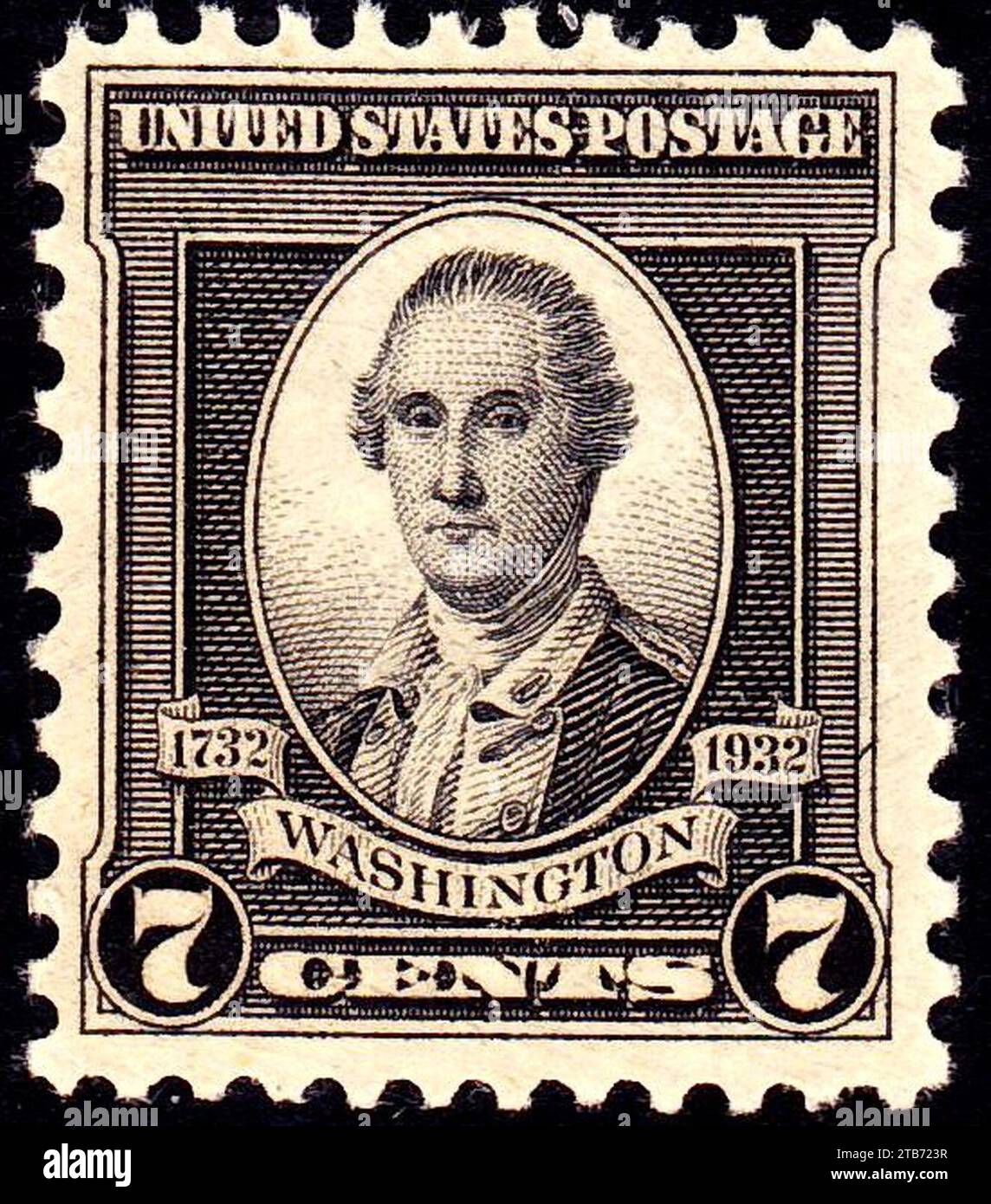 Washington Bicentennial 1932 7c Stock Photo - Alamy