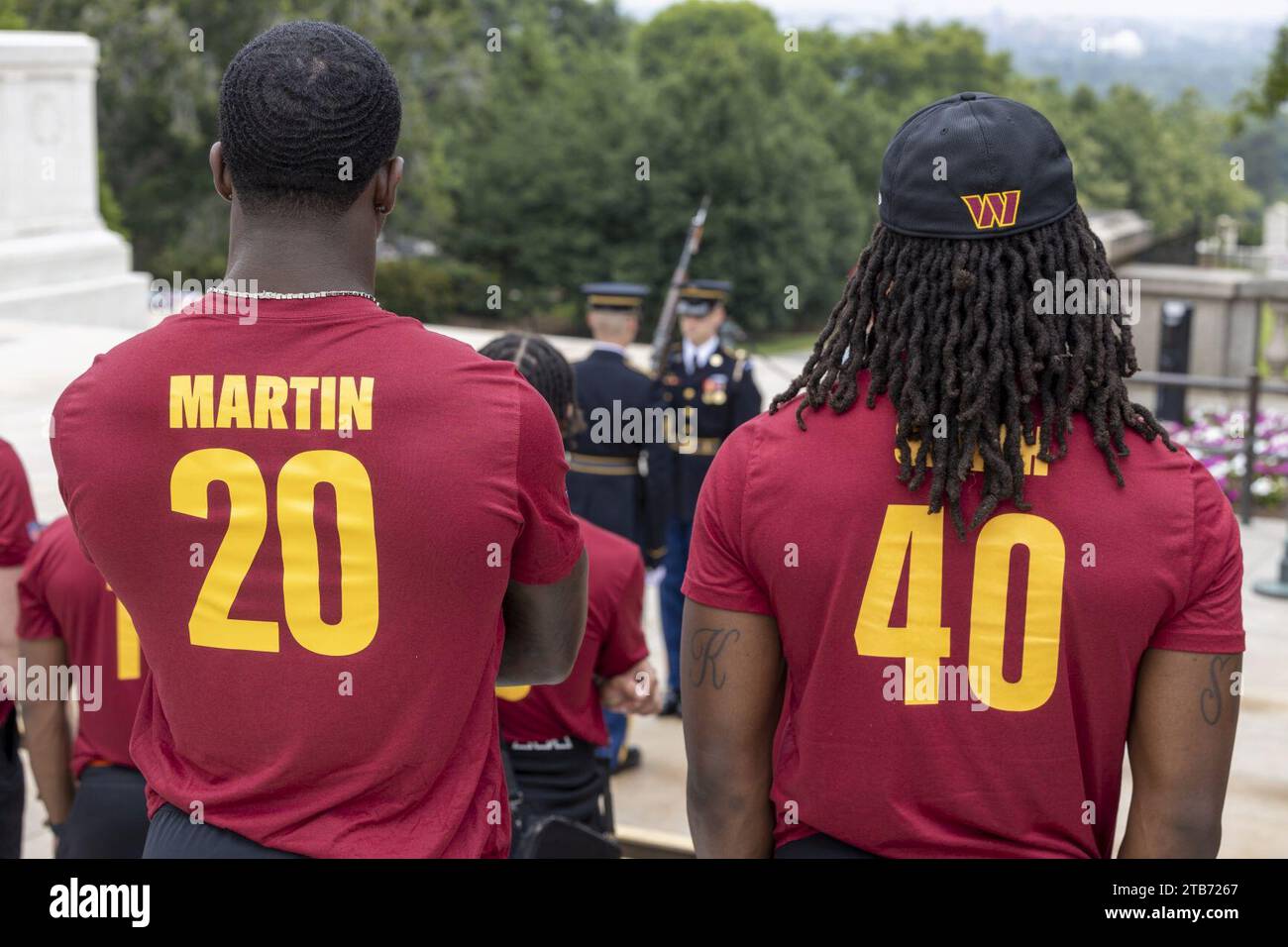 Washington Commanders Arlington National Cemetery Visit Jartavius ...