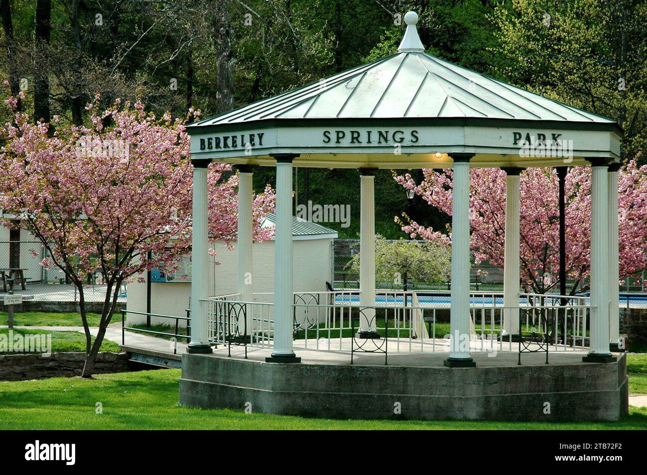 Washington Heritage Trail - Berkeley Springs State Park Gazebo Stock ...
