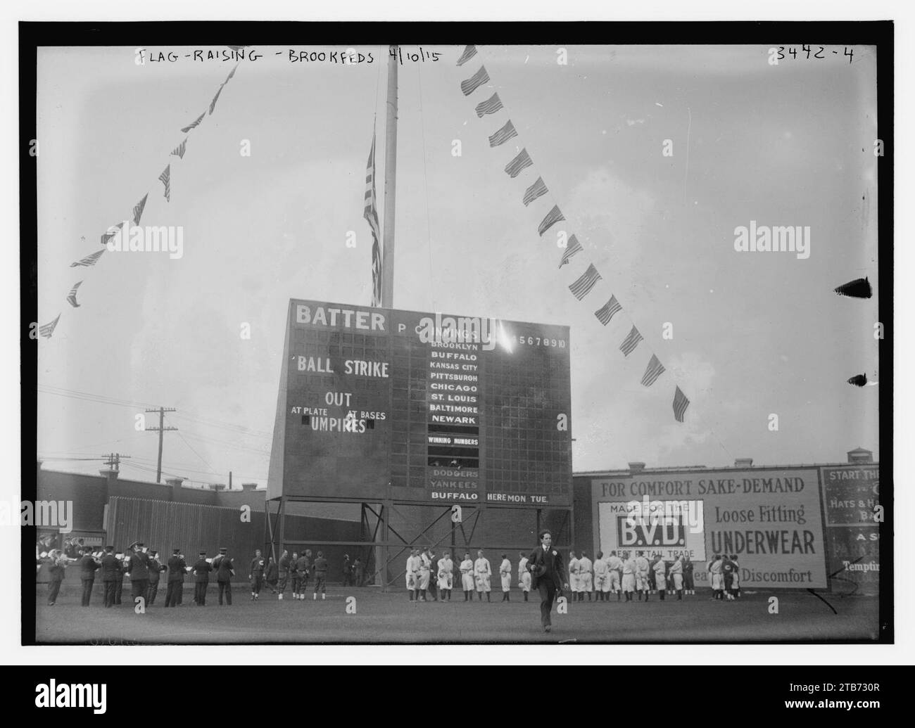 Baseball flag Black and White Stock Photos & Images - Alamy