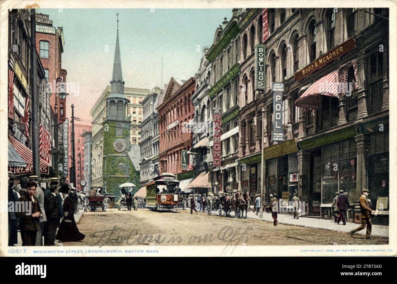 Washington Street, looking north Stock Photo - Alamy