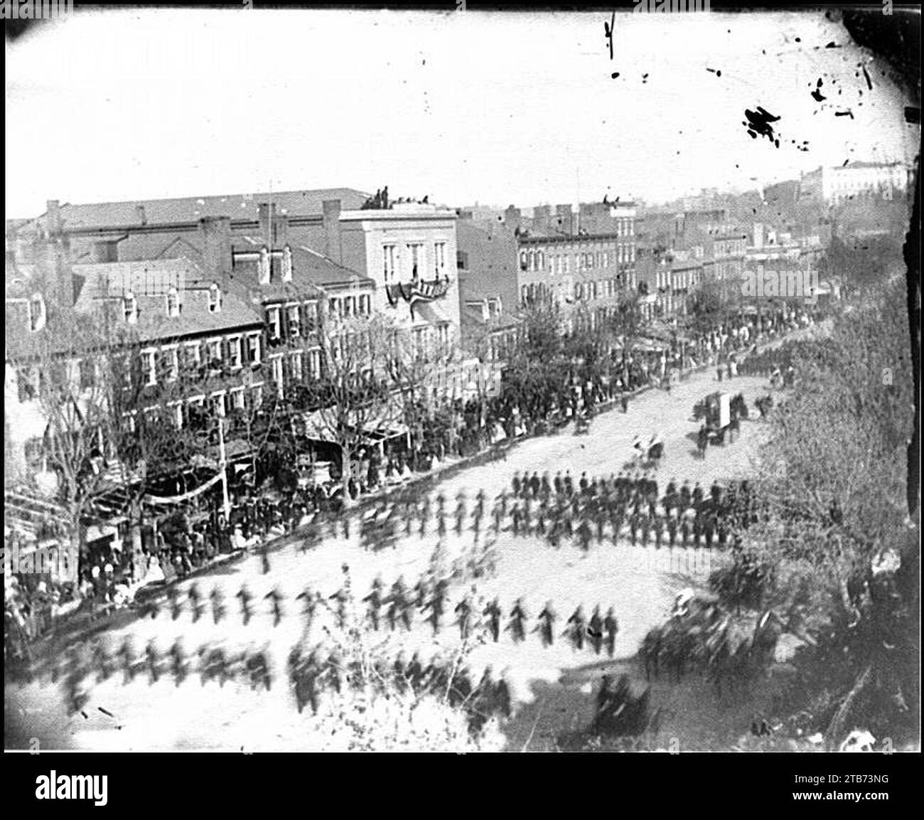 Washington, D.C. President Lincoln's funeral procession on Pennsylvania ...