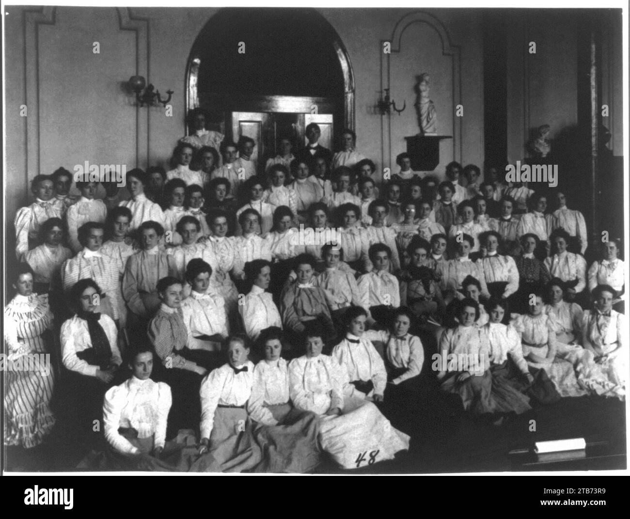 Washington, D.C. public schools - large group of Normal School students ...