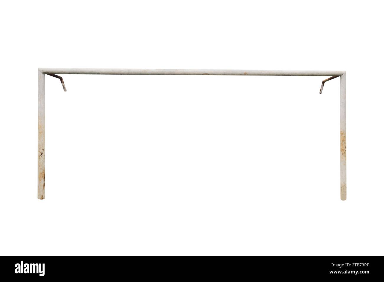 Football goal post isolated over white background Stock Photo - Alamy