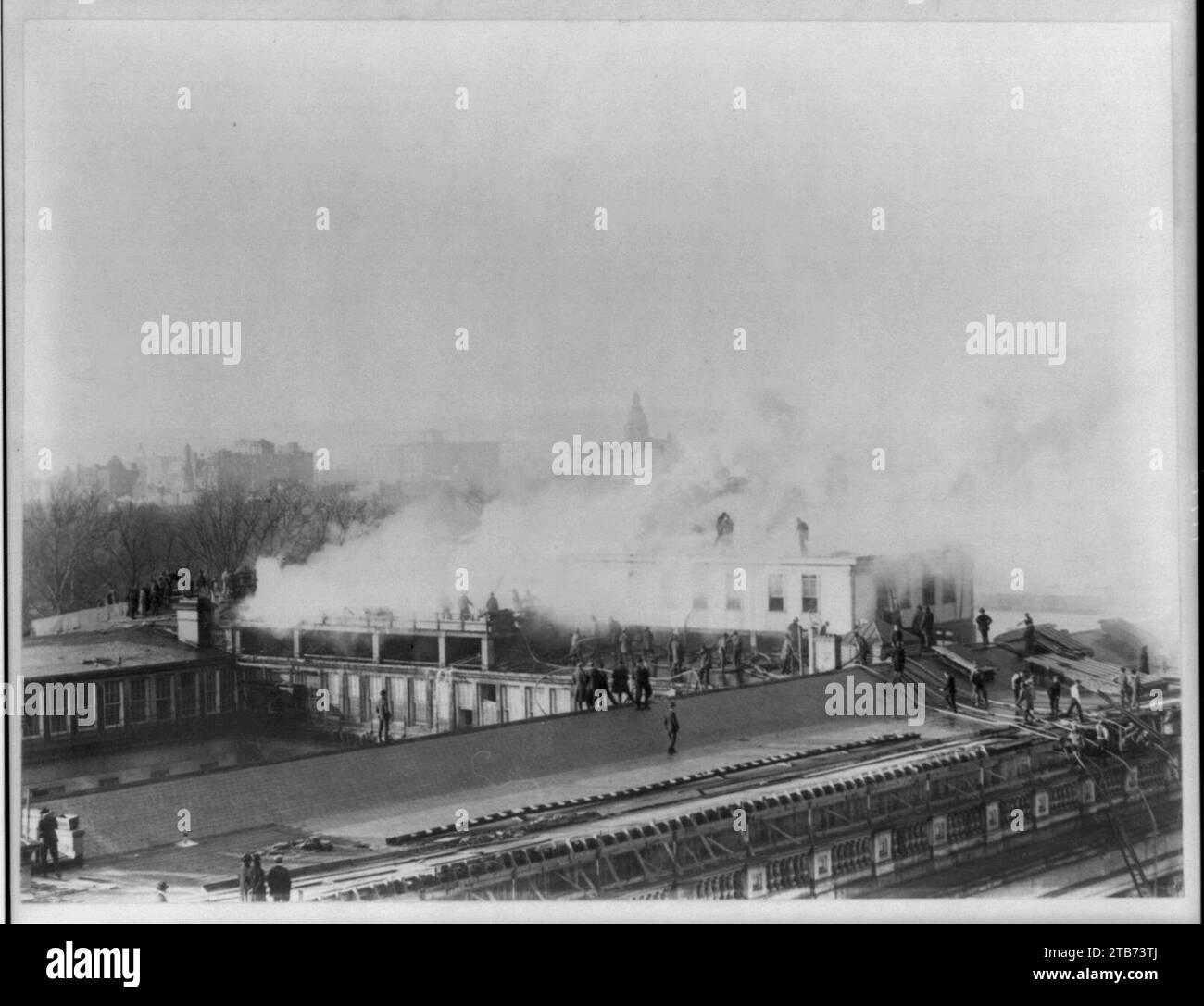 Washington, D.C., Fire Department activities - fighting Treasury fire ...