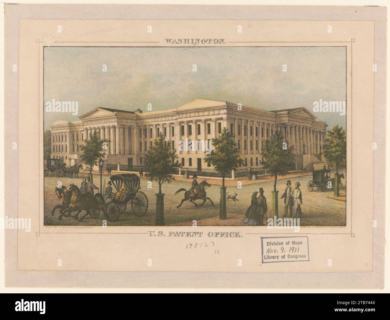 Washington. U.S. Patent Office - lith. by E. Sachse & Co., Baltimore ...