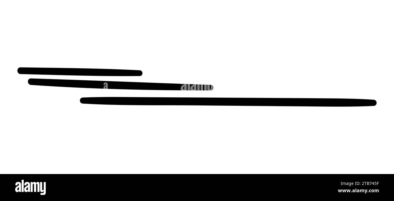 Swoosh and swoops underline typography tail shape. Brush drawn thick ...