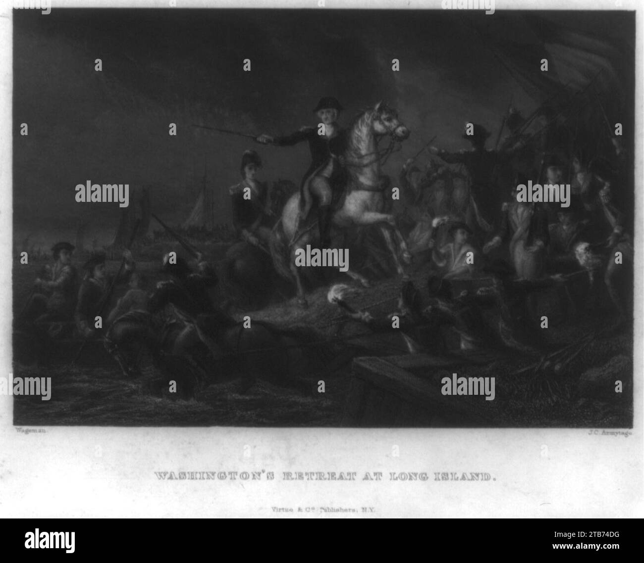 Washington's retreat at Long Island - Wageman ; J.C. Armytage Stock ...