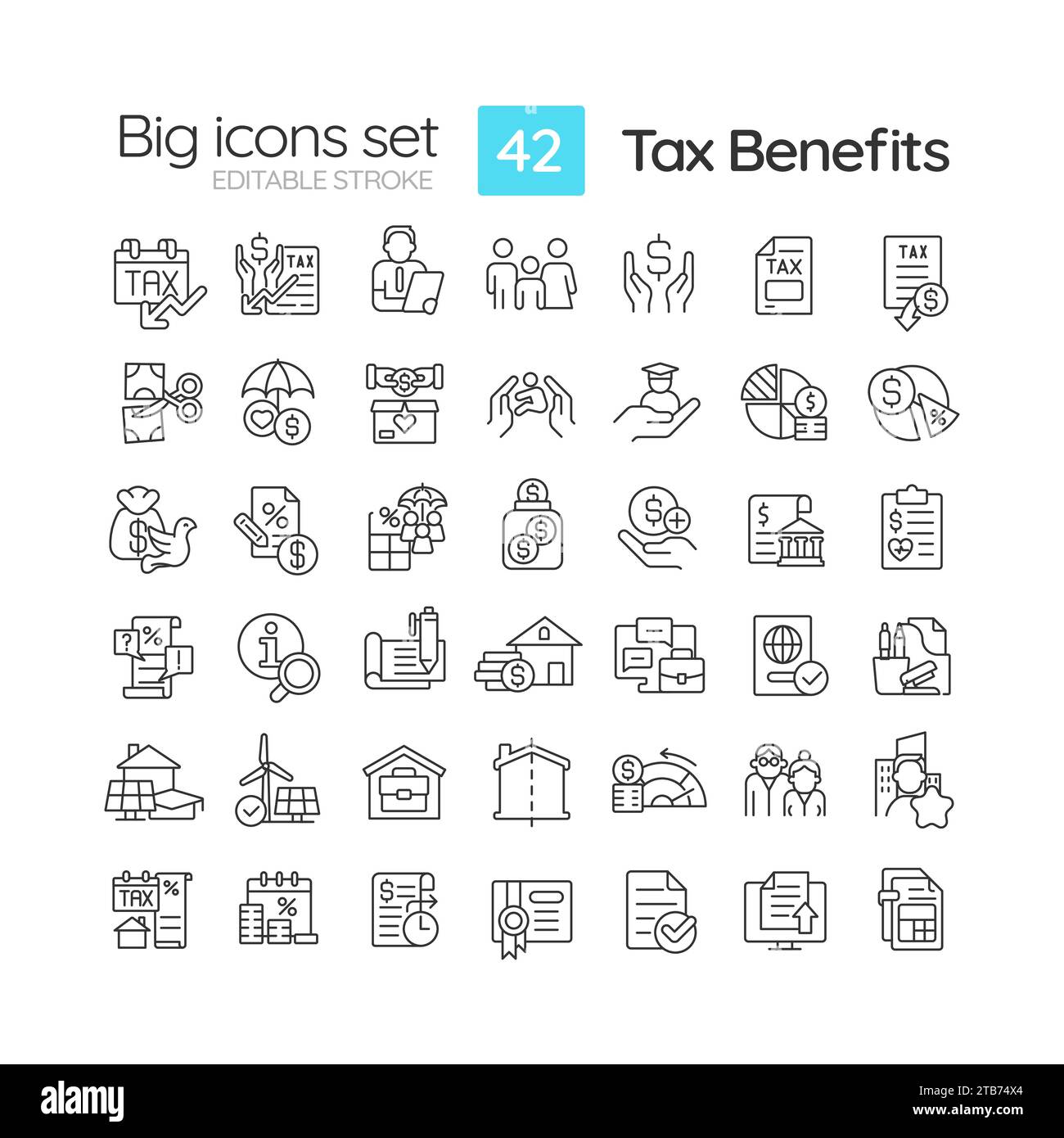 Tax planning logo Stock Vector Images - Alamy