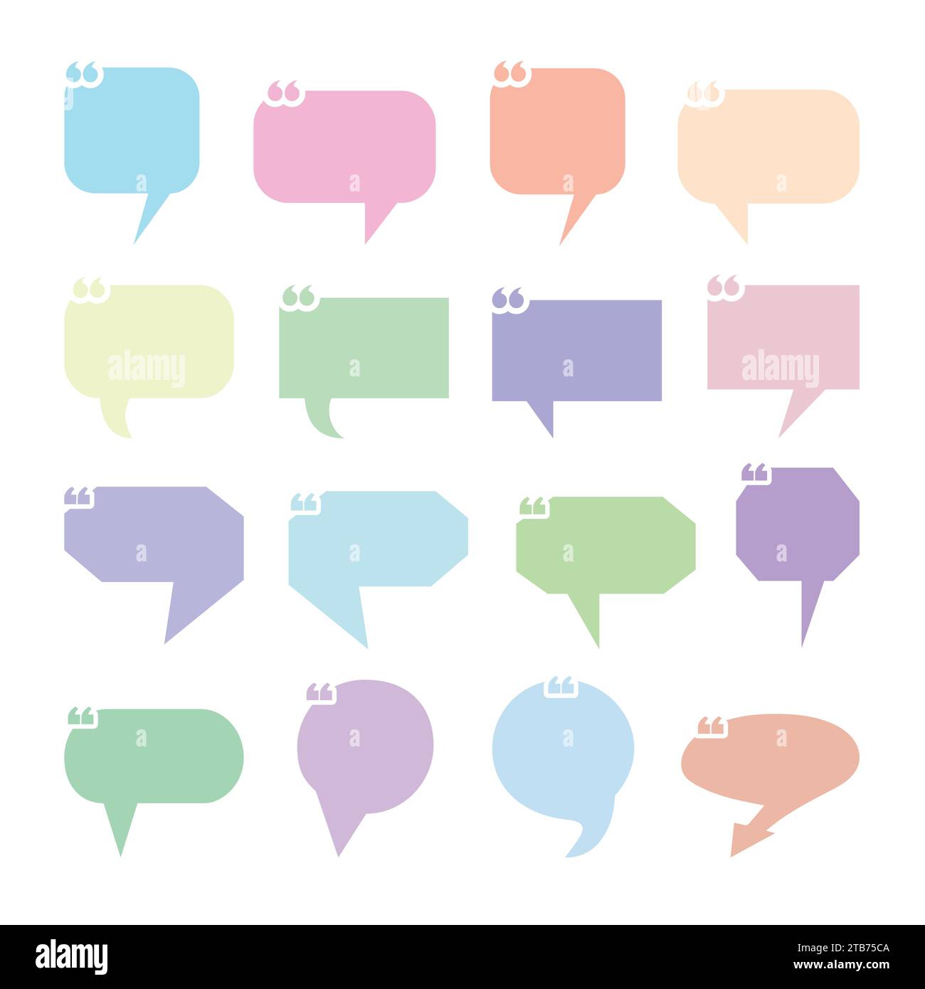 Pastel Color Speech bubble quote remark mentions quotations frame and ... Pastel Color Speech bubble quote remark mentions quotations frame and ...