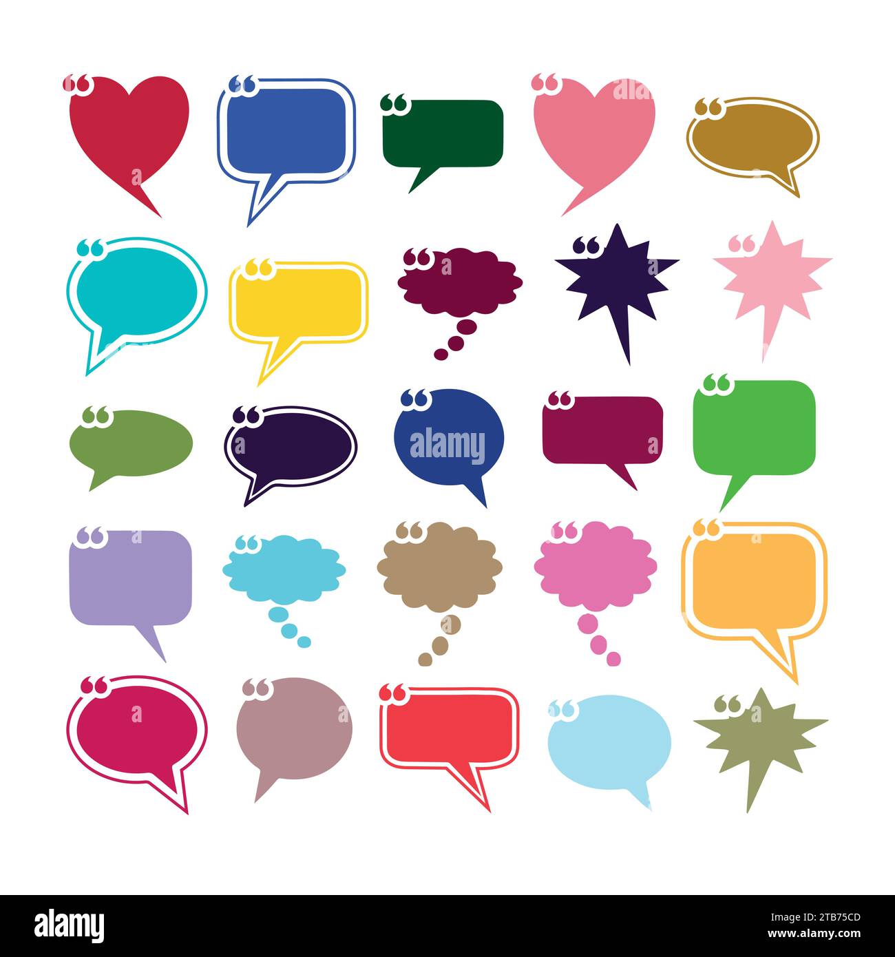Colorful Speech bubble quote remark mentions quotations frame and ... Colorful Speech bubble quote remark mentions quotations frame and ...