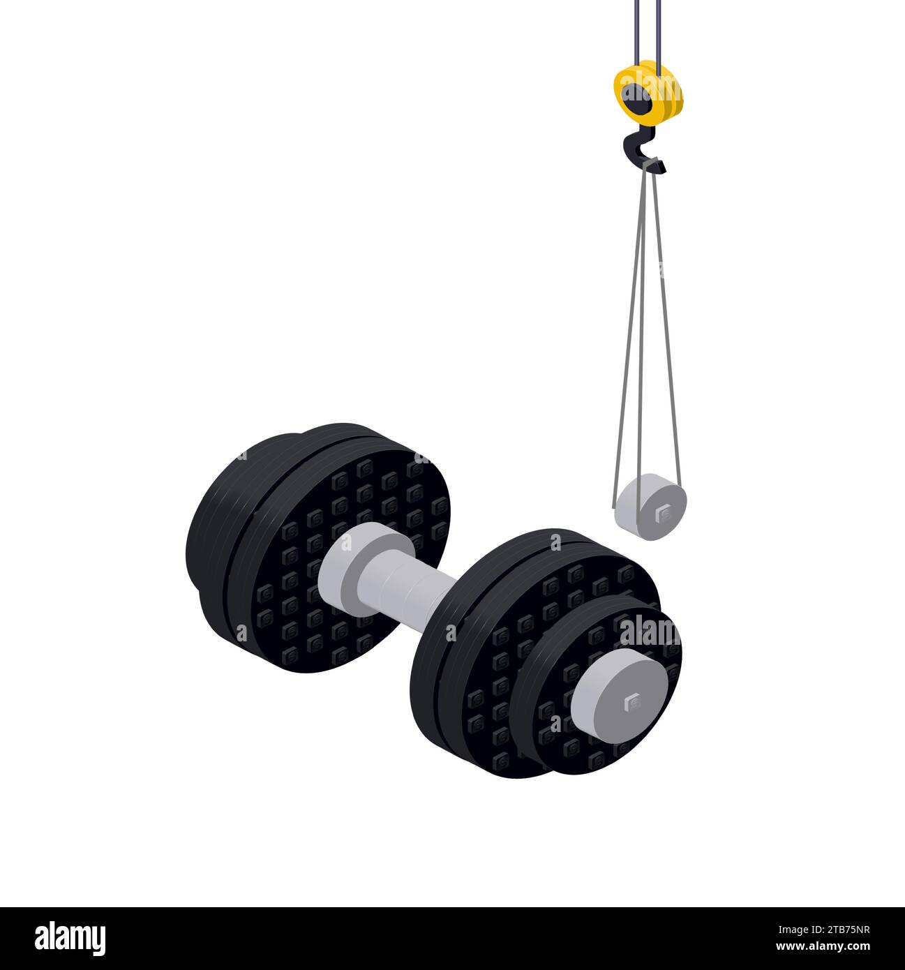 Weight gain concept in the gym. Vector Stock Vector Image & Art - Alamy