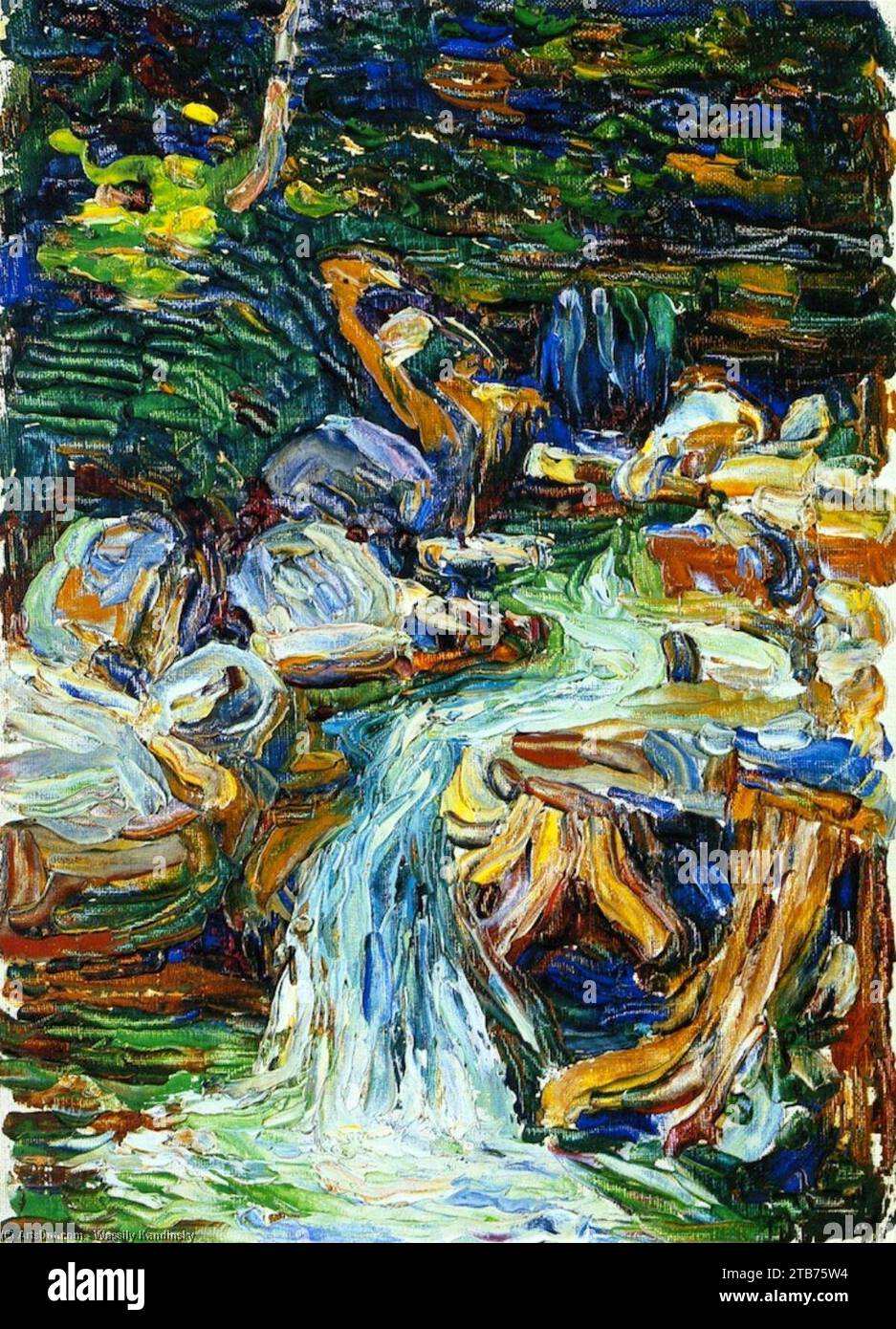 Wassily kandinsky-kochel - waterfall ii Stock Photo - Alamy