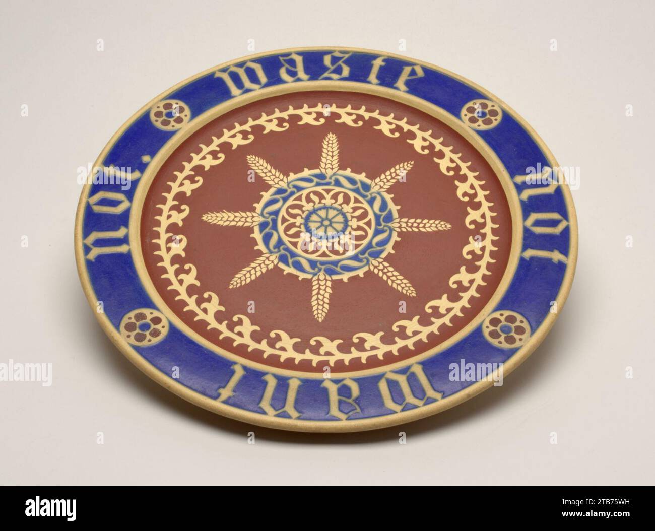 Waste Not Want Not Plate, ca. 1850 Stock Photo - Alamy