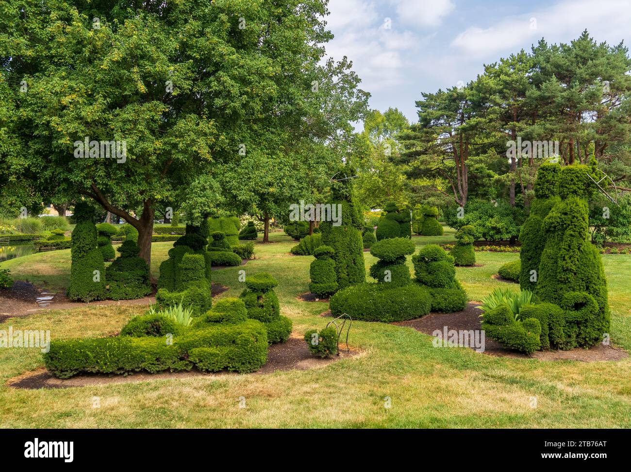The Topiary Garden (Deaf School Park) in Columbus Ohio Stock Photo - Alamy