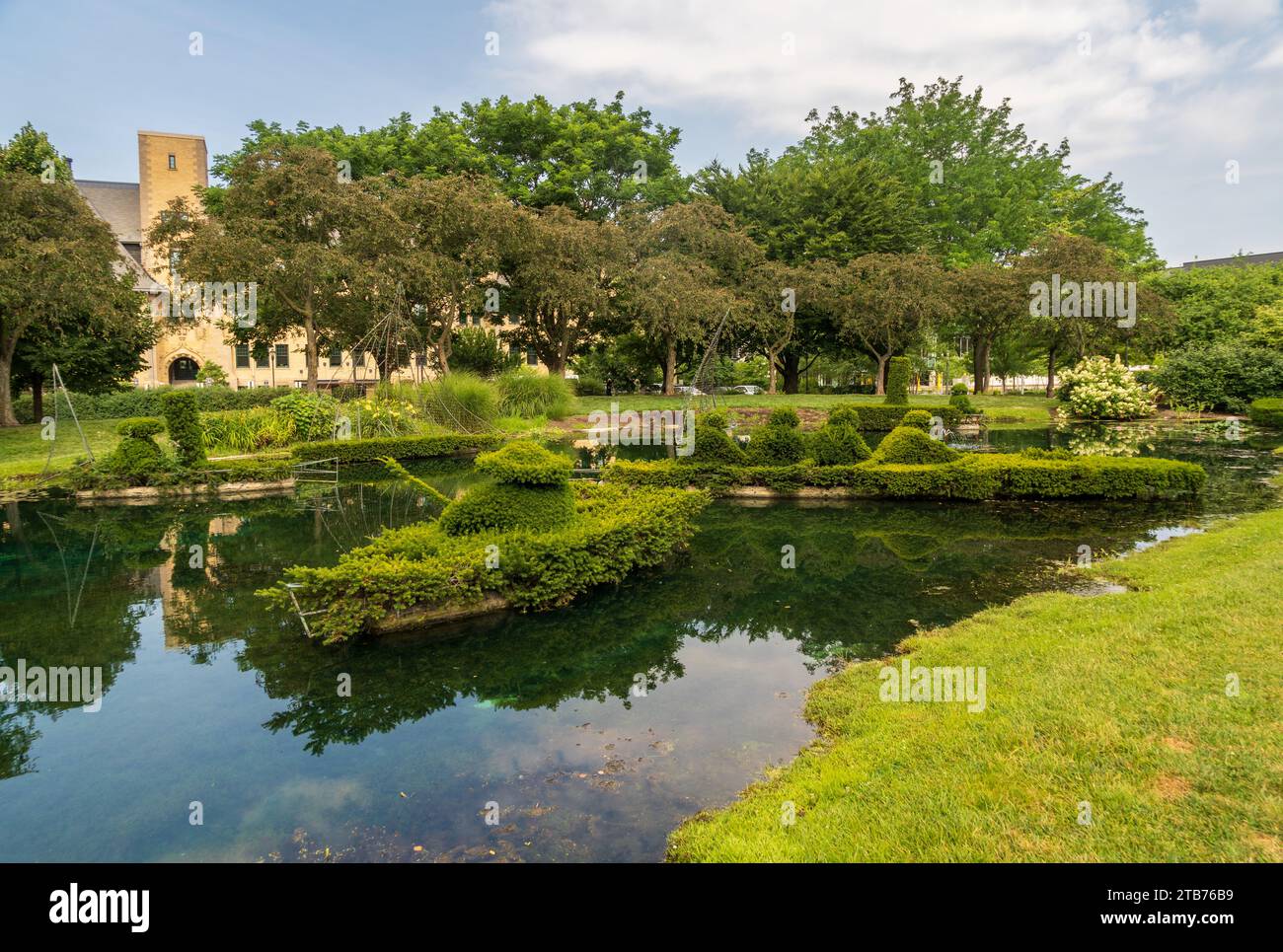 The Topiary Garden (Deaf School Park) in Columbus Ohio Stock Photo - Alamy
