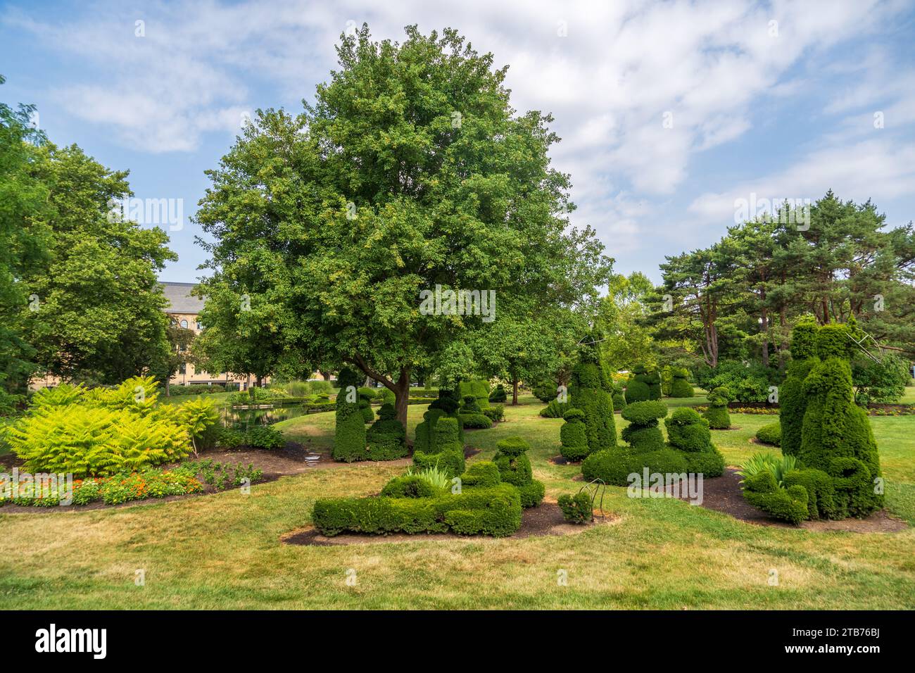 The Topiary Garden (Deaf School Park) in Columbus Ohio Stock Photo - Alamy
