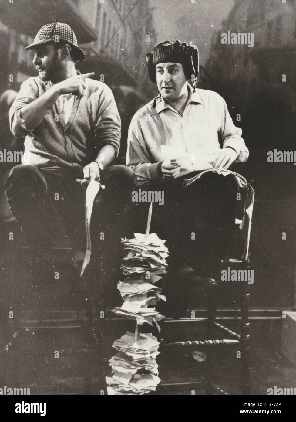 Peter Sellers And Spike Milligan In The Goon Show Stock Photo - Alamy