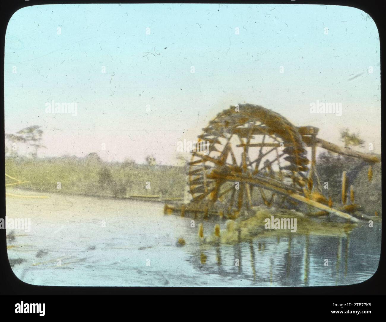 Water wheel irrigating a field, China, ca.1917-1923 (IMP-YDS-RG224-OV1-0000-0048 Stock Photo - Alamy