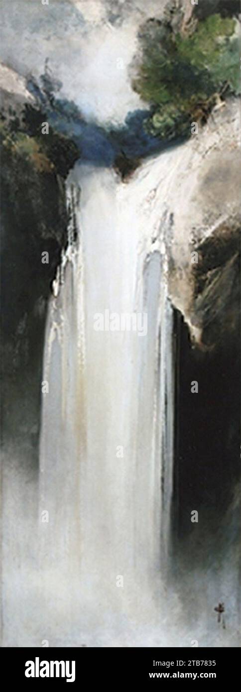 Waterfall by Kawamura Kiyoo Stock Photo - Alamy