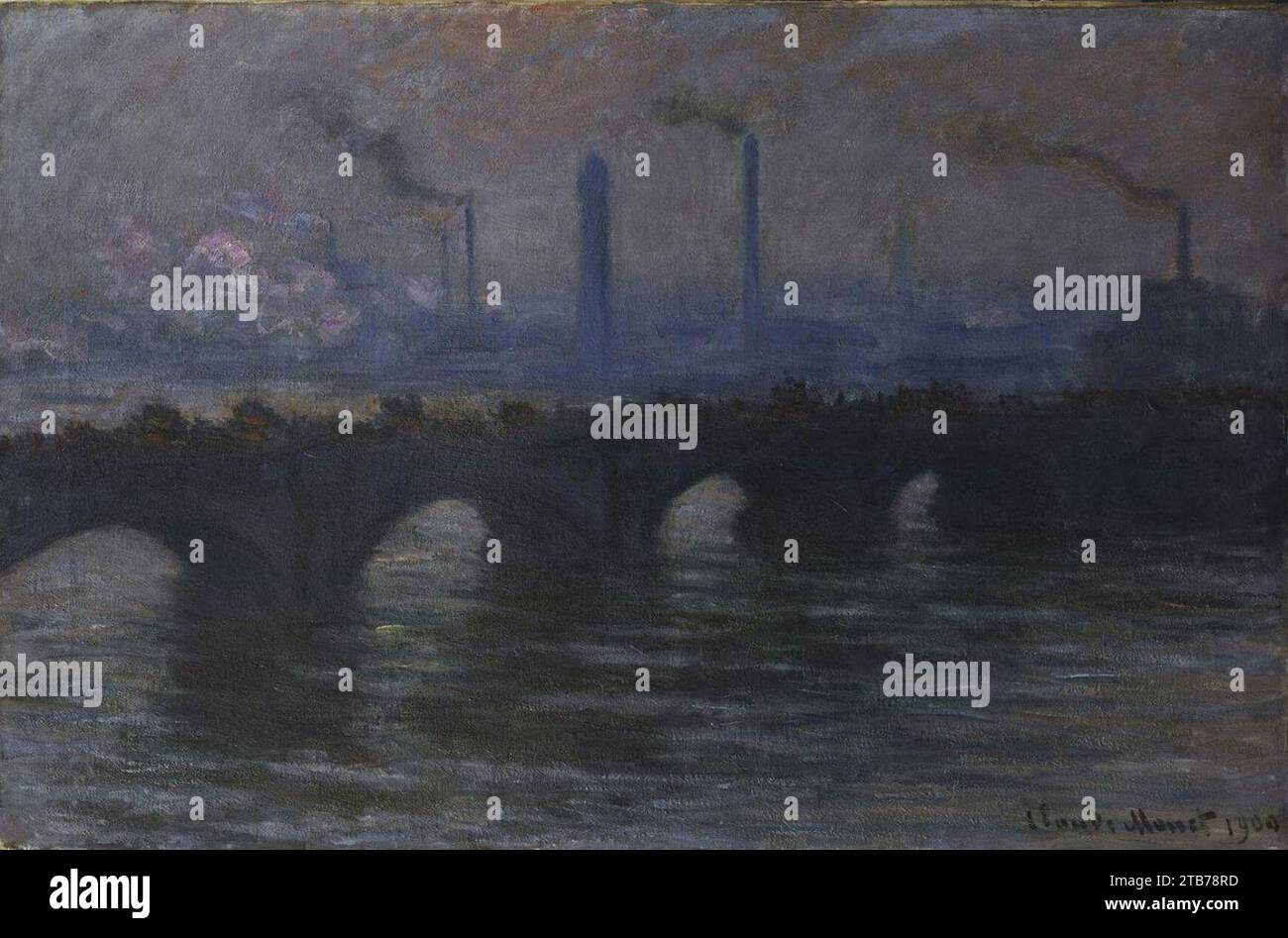 Waterloo bridge Monet-architecture Stock Photo - Alamy