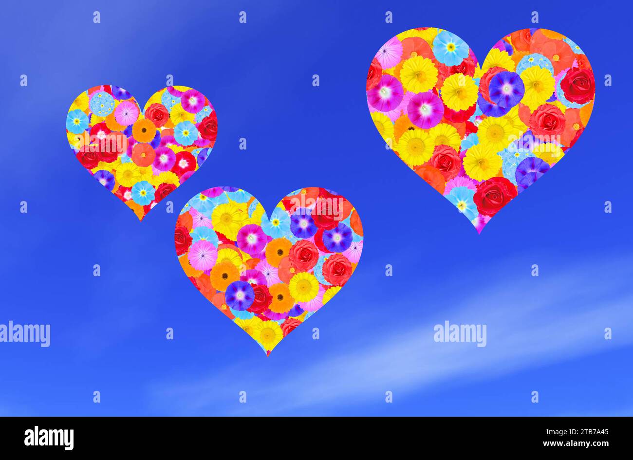 Three hearts hi-res stock photography and images - Alamy