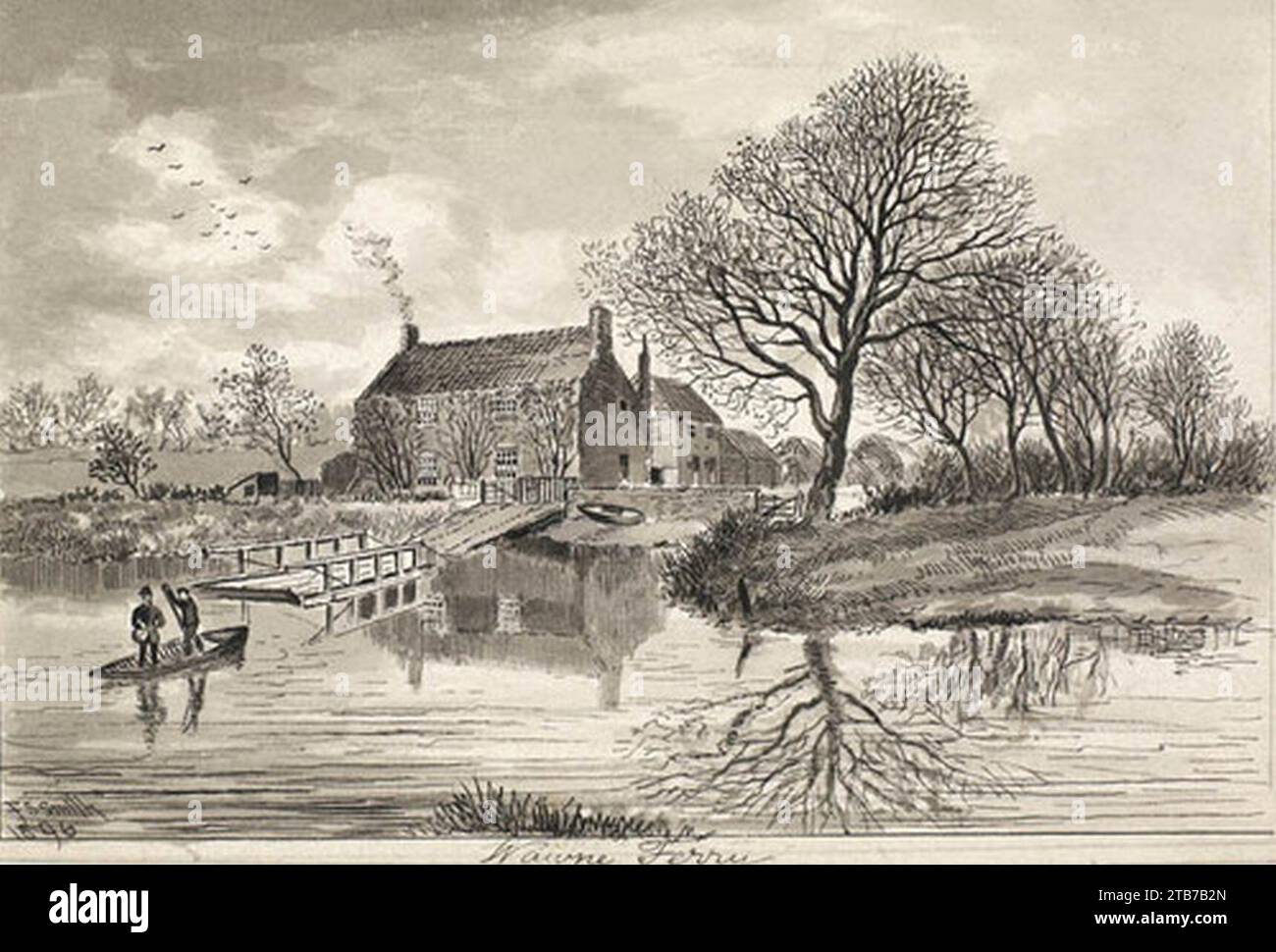 Wawne Ferry , 1896 Stock Photo - Alamy