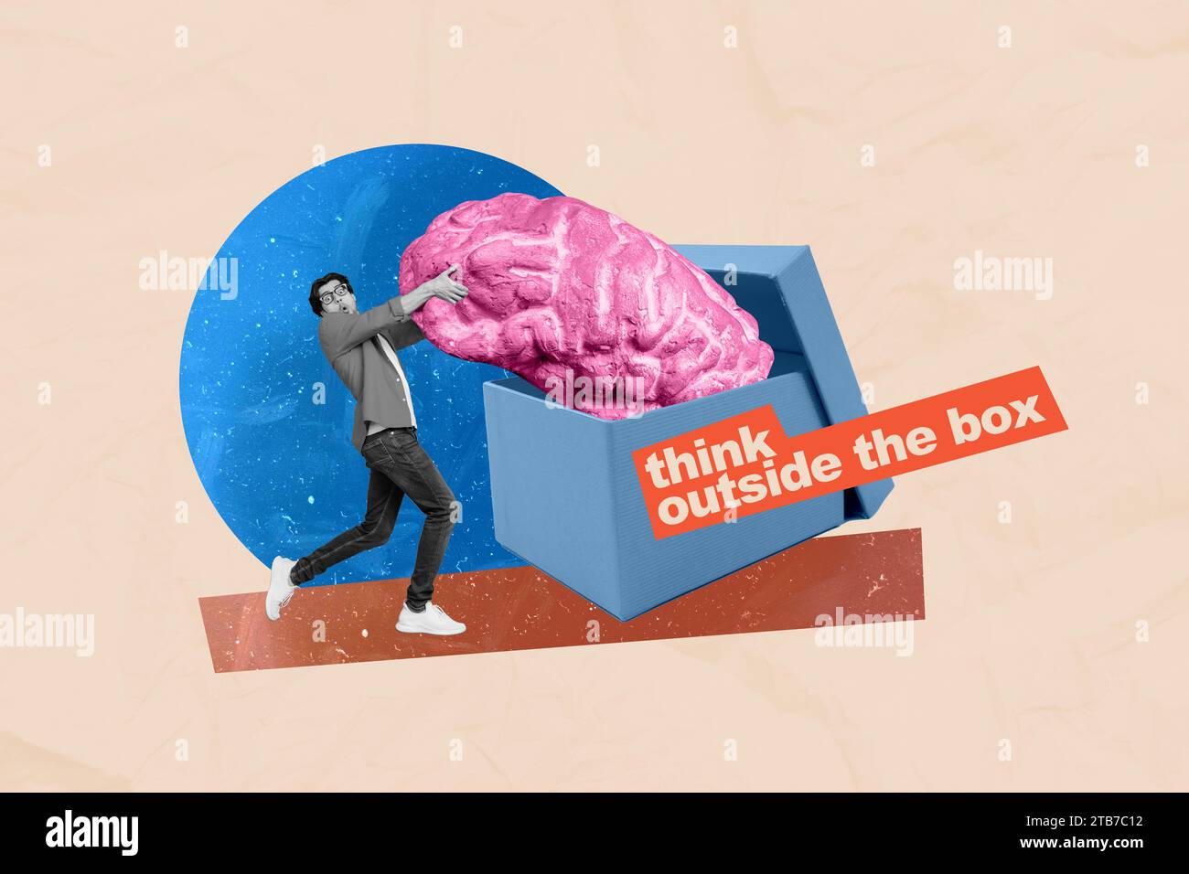 Human brain montage hi-res stock photography and images - Alamy