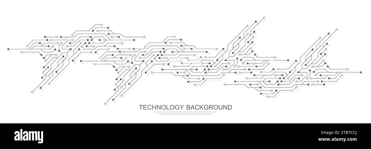 Abstract background with technology circuit board texture. Modern ...