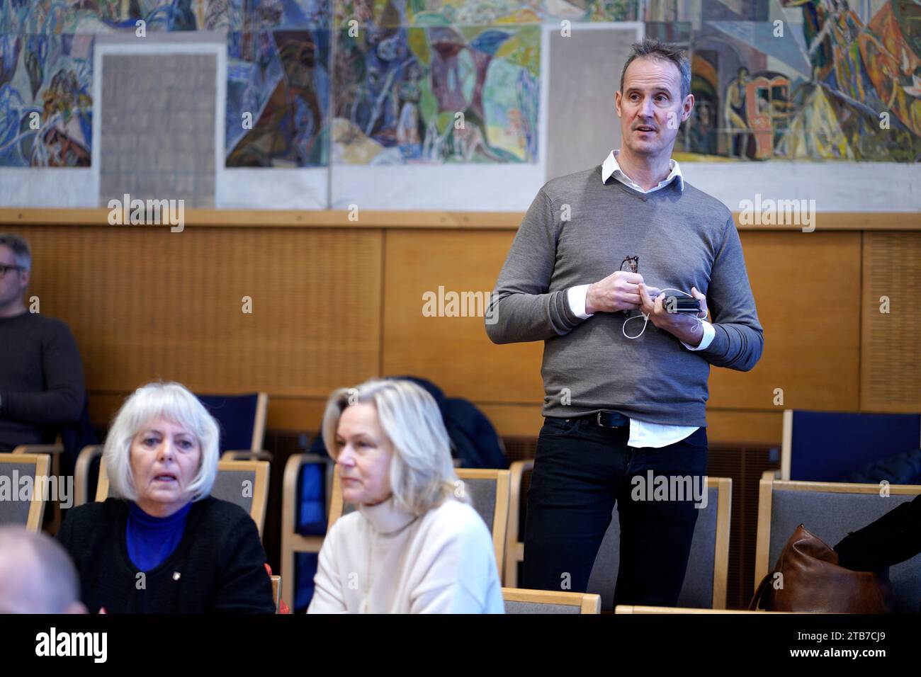 Stavanger 20231205.Author Bjoern Olav Jahr who has written the book "Who killed Birgitte Tengs ...