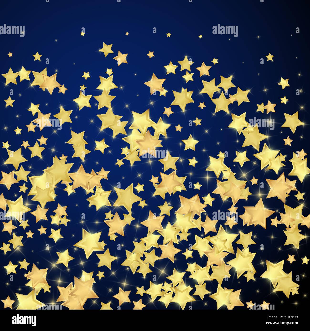 Magic stars vector overlay. Gold stars scattered around randomly ...