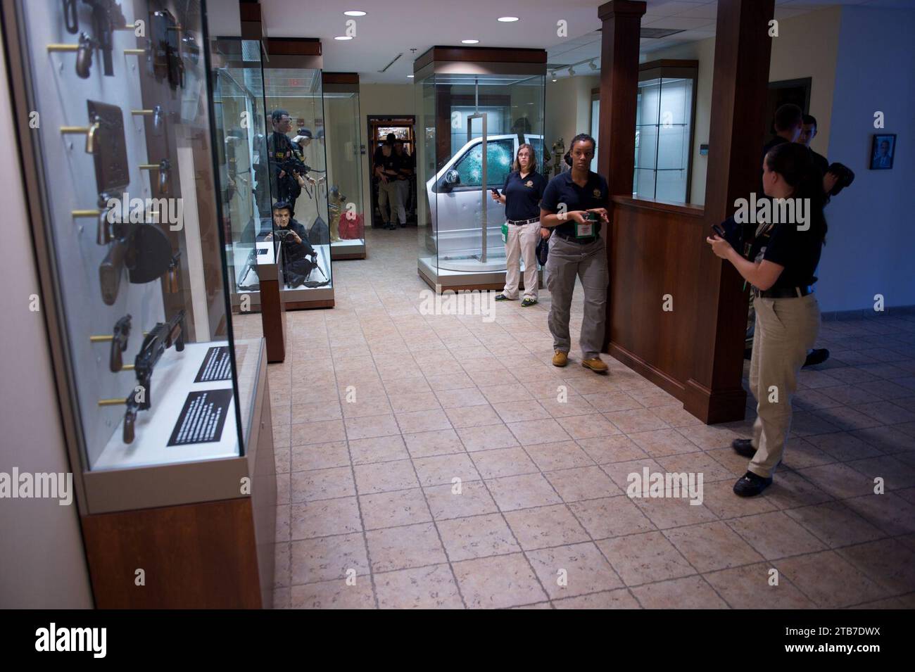 Weapons in museum law enforcement explorer tour Stock Photo - Alamy