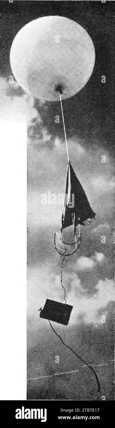 Weather balloon radiosonde 1944 Stock Photo - Alamy